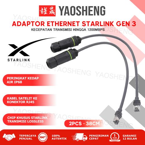 Promo STARLINK GEN3 V3 Adaptor Kabel Satelit Konektor RJ45 Dirancang ...