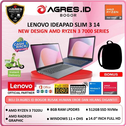 Promo Laptop Lenovo Ideapad Slim 1 Ryzen 3 7320u 8Gb 1Tbssd 14.0 Fhd ...