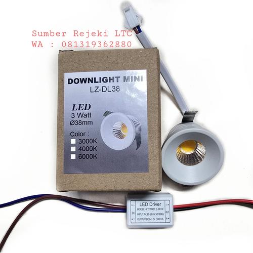 Jual Downlight Mini LED 3w 38mm LZ-DL38 | Lampu Downlight Kecil - 6000k ...