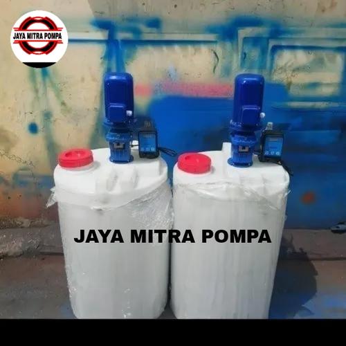 Jual Agitator Mixer 0.37kw 0.5hp 3Phase + Dosing pump 2lpm Agitator Mixer chemical/kimia 500ltr ...