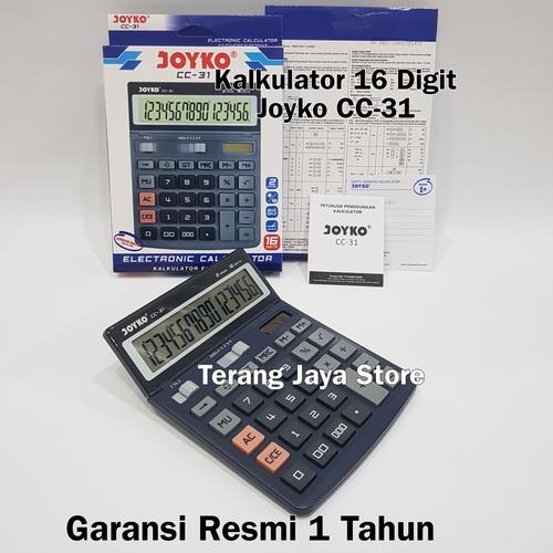 Jual Kalkulator Joyko CC-31 Kalkulator 16 Digit Calculator Joyko CC31 Kalkulator Meja - Jakarta ...