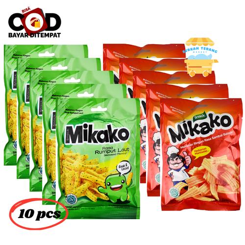 Jual Mikako Snack Pack Isi 10 X 18gr Snack Aneka Rasa Rumput Laut ...