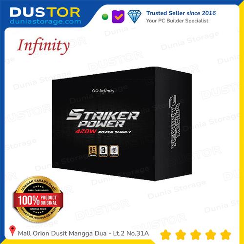 Jual INFINITY STRIKER POWER 420W | PSU 420 Watt 80+ Non Modular ...