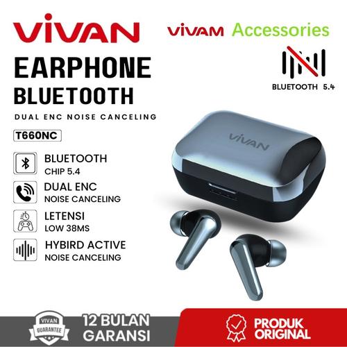 Jual VIVAN Liberty T660NC Earbuds ANC ENC TWS Earphone Bluetooth 5.3 ...