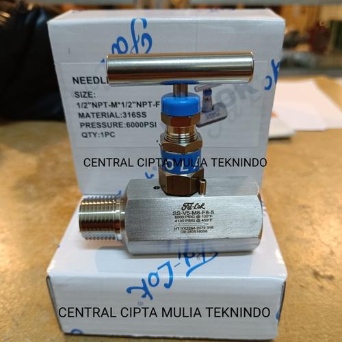 Jual Needle Valve 3/8" inch Male/Female NPT Stainless Ss316 Class ...