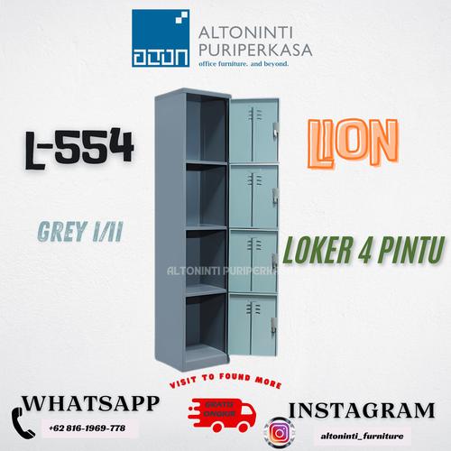 Jual Locker Lion L-554/Locker 4 Pintu/Penyimpanan Kantor/Penyimpanan ...