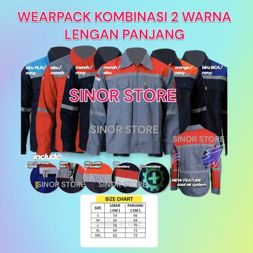 Jual Wearpack Safety Lengan Panjang KOMBINASI 2 WARNA Airflow Design ...