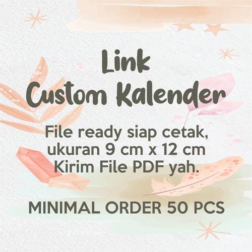 Promo Kalender Meja Mini Custom Tahun 2025 Kalender Meja Murah ...