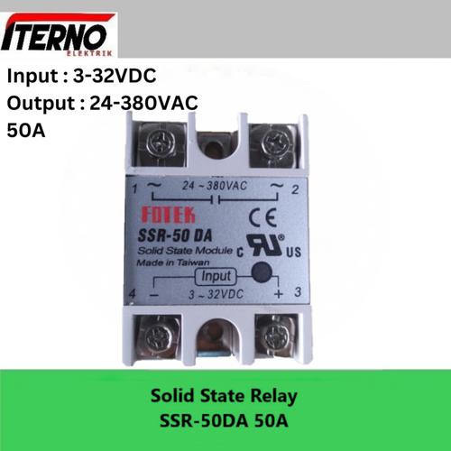 Jual Solid State Relay SSR-50DA Fotek SSR50DA 50A - Kota Tangerang - ITERNO ELEKTRIK | Tokopedia