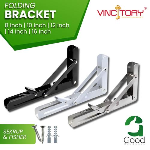 Jual Siku Rak Lipat Stainless Steel / Siku Ambalan Meja / Vincitory ...