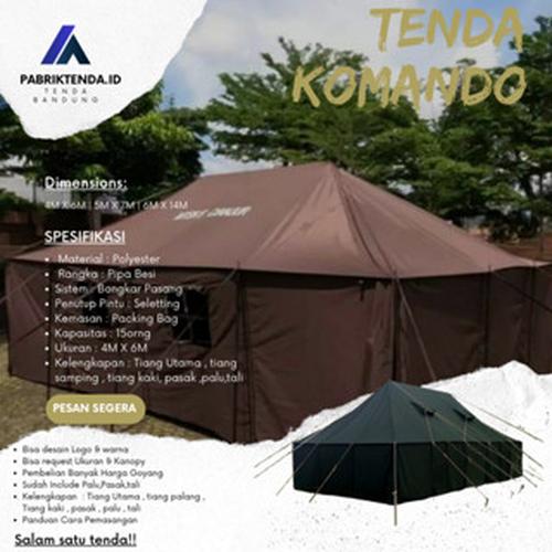 Jual Tenda Regu Militer | Tenda Komando TNI Barrak Ukuran 4x6 Bisa ...