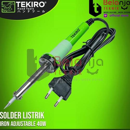 Jual TEKIRO Iron Adjustable 40W Solder Listrik Alat Soldering 40 Watt ...