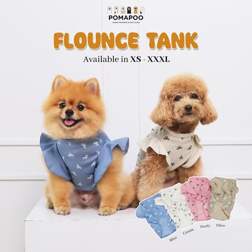 Promo POMAPOO - Baju Kucing dan Baju Anjing Flounce Tank - FLOUNCE BLUE ...