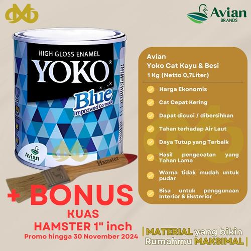 Promo Avian | Yoko Cat Kayu dan Besi | 1 Kg (netto 0,7L) - SBM S ...
