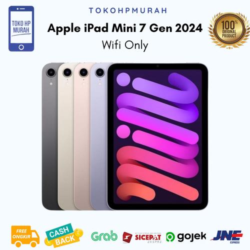 Jual Apple iPad Mini 7 WIFI 7th Gen 2024 512GB 256GB 128GB WIFI RESMI - Grey, 256GB - Jakarta ...