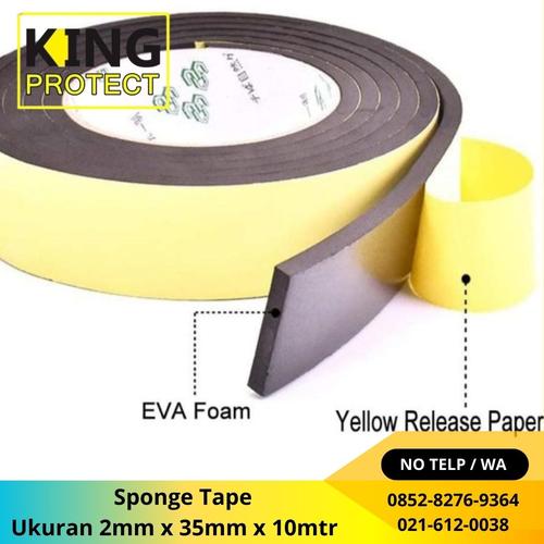 Jual Eva Sponge Tape 2mm 35mm x 10m Sponge Tape Foam Spons Ati Eva Foam ...