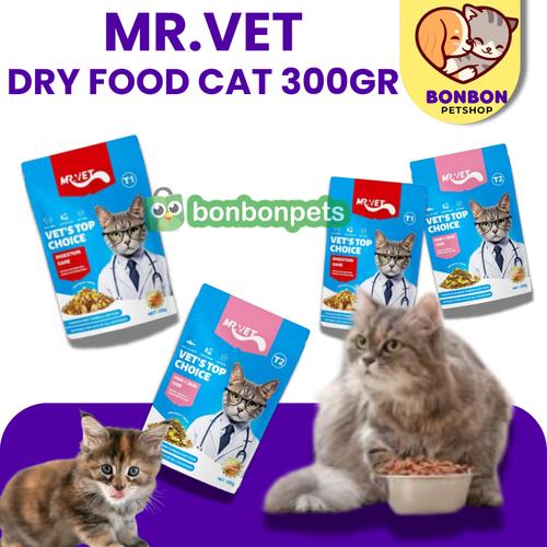 Promo Makanan Kucing Kering Mr.Vet T1 Digestive Hair Skin 300 Gram Mr ...