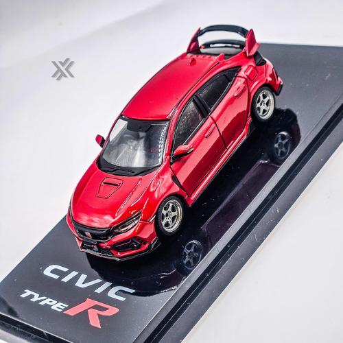 Jual HOBBY JAPAN 64 HONDA CIVIC TYPE R FK8 FLAME RED WITH ENGINE ...