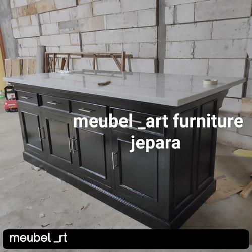 Jual meja island, meja dapur, meja kitchen set, island table minimalis ...