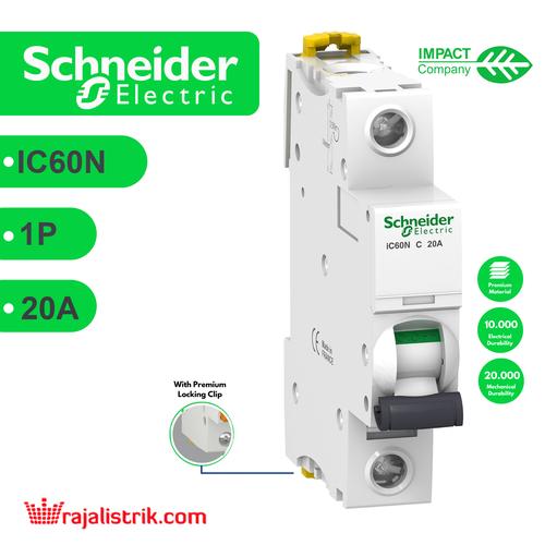 Jual SCHNEIDER MCB IC60N 1P 20A A9F74120 - Kota Medan - Rajalistrik ...