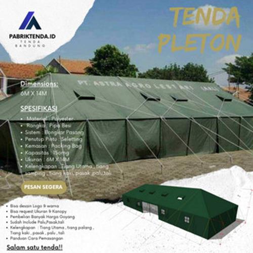 Promo Tenda Peleton TNI | Tenda Pleton Komando Militer Barrak Ukuran 6M ...