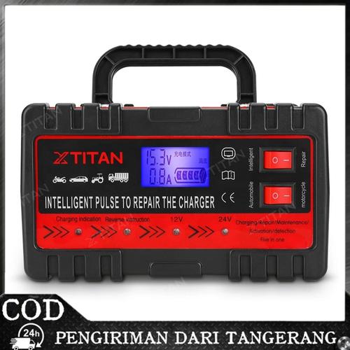 Jual ADA Ready XTITAN 800A Charger Aki Mobil Motor Baterai Automatic Smart Battery Charger Cocok ...