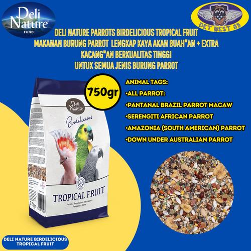 Jual Deli Nature Birdelicious Tropical Fruit 750gr Makanan Burung ...