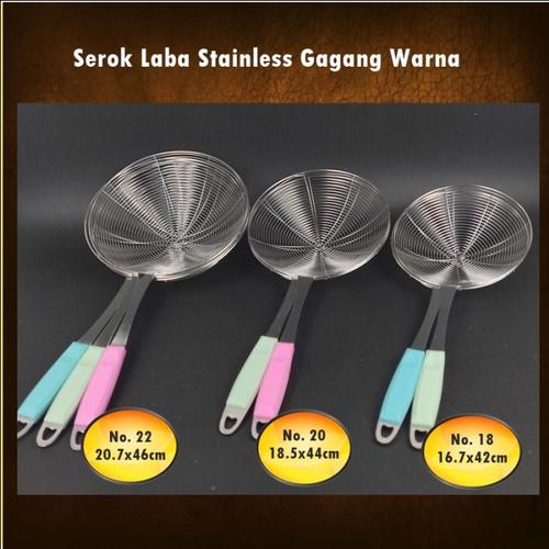 Jual Serok Stainless Gagang Warna - DPRL067D 22 (P), Kardus - Kab ...