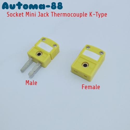 Jual High Quality socket mini jack Male Female thermocouple type-k ...