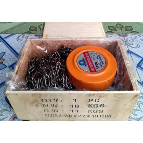 Jual Chain BLOCK Tackle 1 ton x 5 meter / katrol Takel kerekan 1T x 5M ...