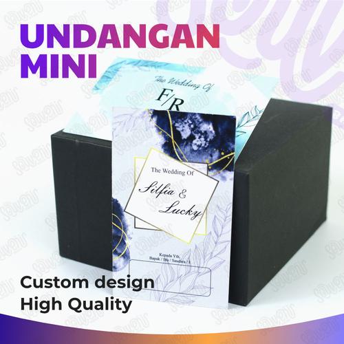 Jual CUSTOM UNDANGAN MINI KOPI CETAK KARTU UCAPAN UNIK uk 6X10cm Dear ...