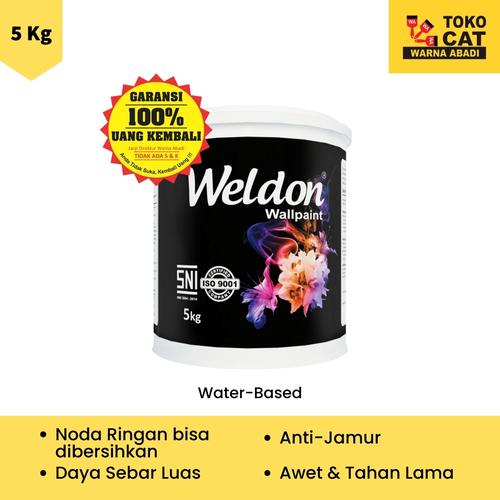 Jual CAT TEMBOK WELDON INTERIOR 5 KG - SERI WARNA 2 - 7000 COTTON WHT ...