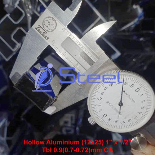 Jual Hollow Aluminium 1" x 1/2" x 6M Tbl 0.9mm 1.0mm | Pipa Kotak Alm ...