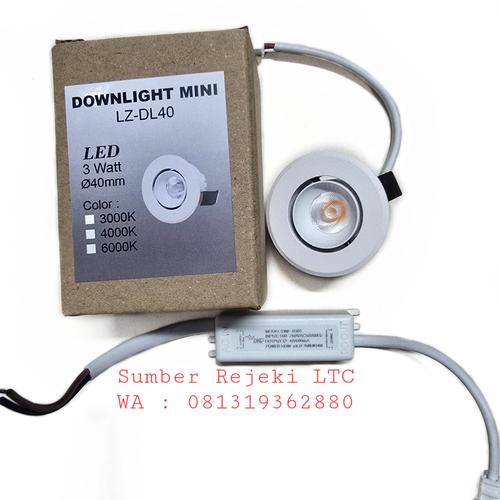 Jual Downlight Mini LED 3w 40mm LZ-DL40 | Lampu Downlight Kecil - 6000k ...