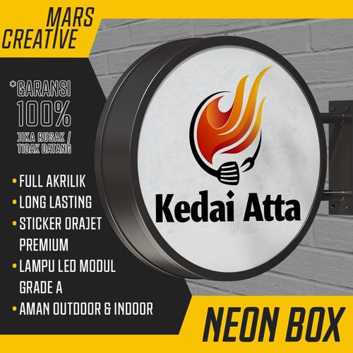 Jual Ready || Neon Box Indoor Outdoor Termurah Ukuran 40 X 120 Cm ...