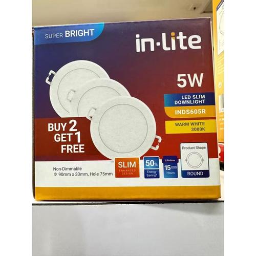 Jual PAKET DOWNLIGHT PANEL INLITE COB SLIM 2 GRATIS 1 INDS605R / 3W ...
