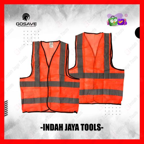 Jual GOSAVE Rompi Jaring 4 GARIS High Lines Reflective Safety Vest ...