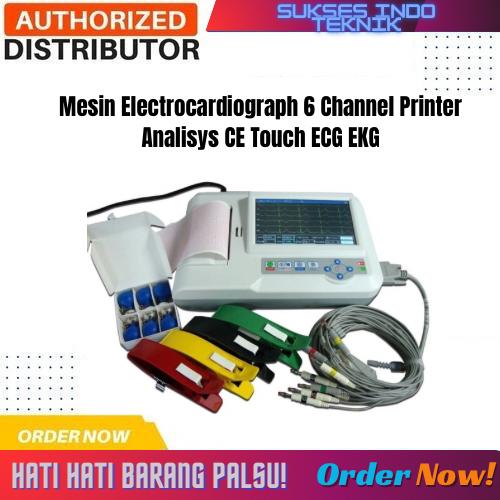 Jual Mesin Electrocardiograph 6 Channel Printer Analisys CE Touch ECG ...
