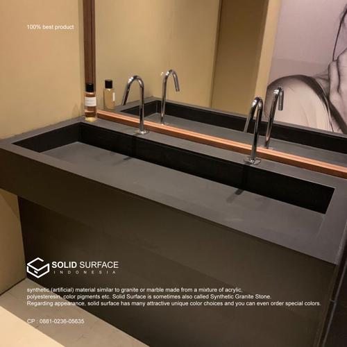 Jual Washtafel black solid surface - Kab. Tangerang - Solid surface indonesia | Tokopedia