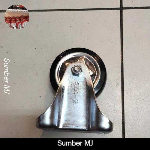 Jual Roda PU Hijau 4 inch Fix/mati/tetap - Jakarta Barat - Sumber MJ ...
