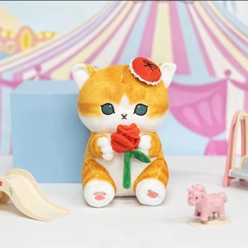 Jual Boneka Mofusand Holding A Red Roses Nyan Cat Ver. [ Memegang Bunga ...