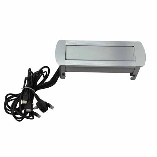 Jual multi socket manual rotary stop kontak colokan meja meeting office ...