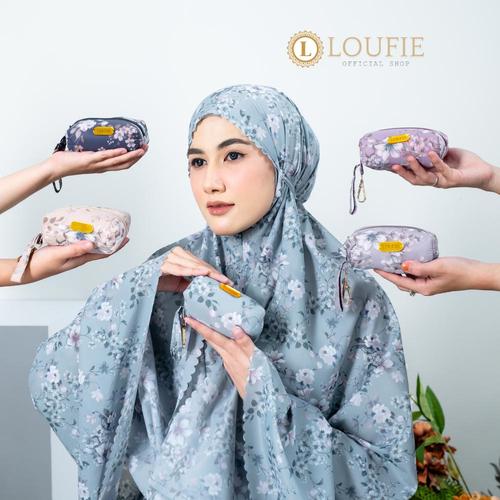 Promo LOUFIE - Mukena Dewasa Travelling Mini Pouch Parasut Korea Motif ...