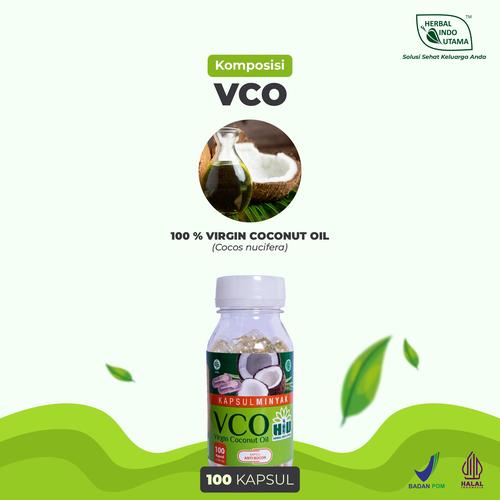 Jual VCO Virgin Coconut Oil 100 Kaps Herbal Indo Utama - Kota Bogor ...