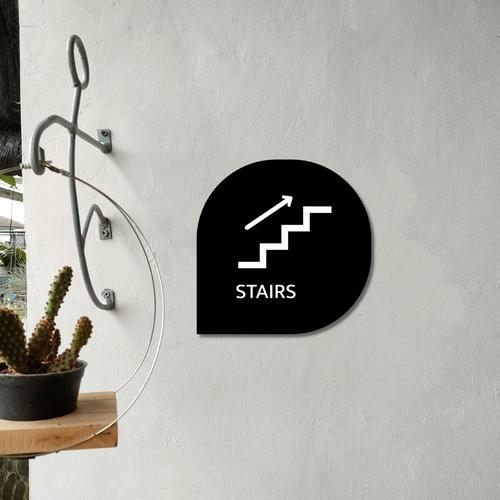 Promo Sign Naik Tangga Sign Stairs akrilik Dinding - 20 x 20 - Kota ...