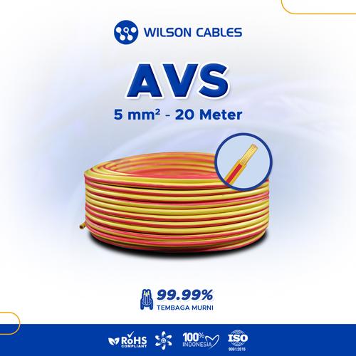 Promo AVS 5 mm2 20 Meter - Kabel Otomotif Wilson Cables - Red-Yellow ...