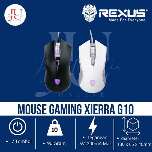 Jual Rexus Mouse Gaming Xierra G10 Original - Putih - Jakarta Barat ...