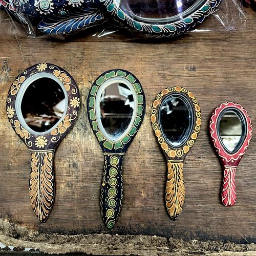 Jual Handmirror Cermin Saku / Cermin Gagang Kayu Batik Souvenir Oleh ...