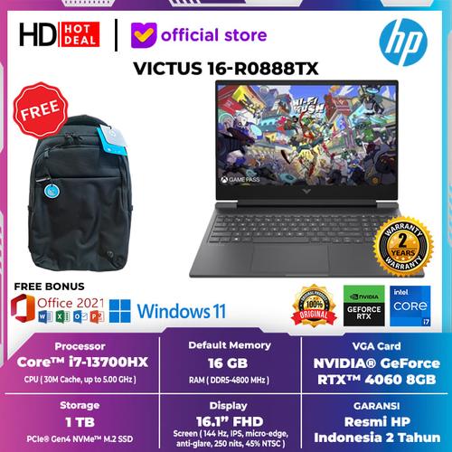Promo Hewlett Packard HP GAMING VICTUS 16-r0888TX SILVER i7-13700HX ...