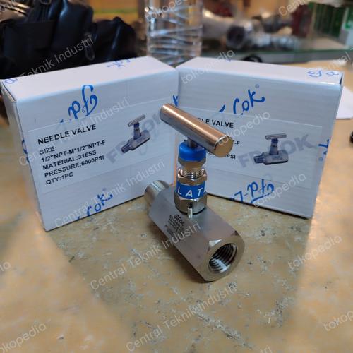 Jual Needle Valve 1/4" inch Stainless ss316 Male/Female Class 6000Psi ...